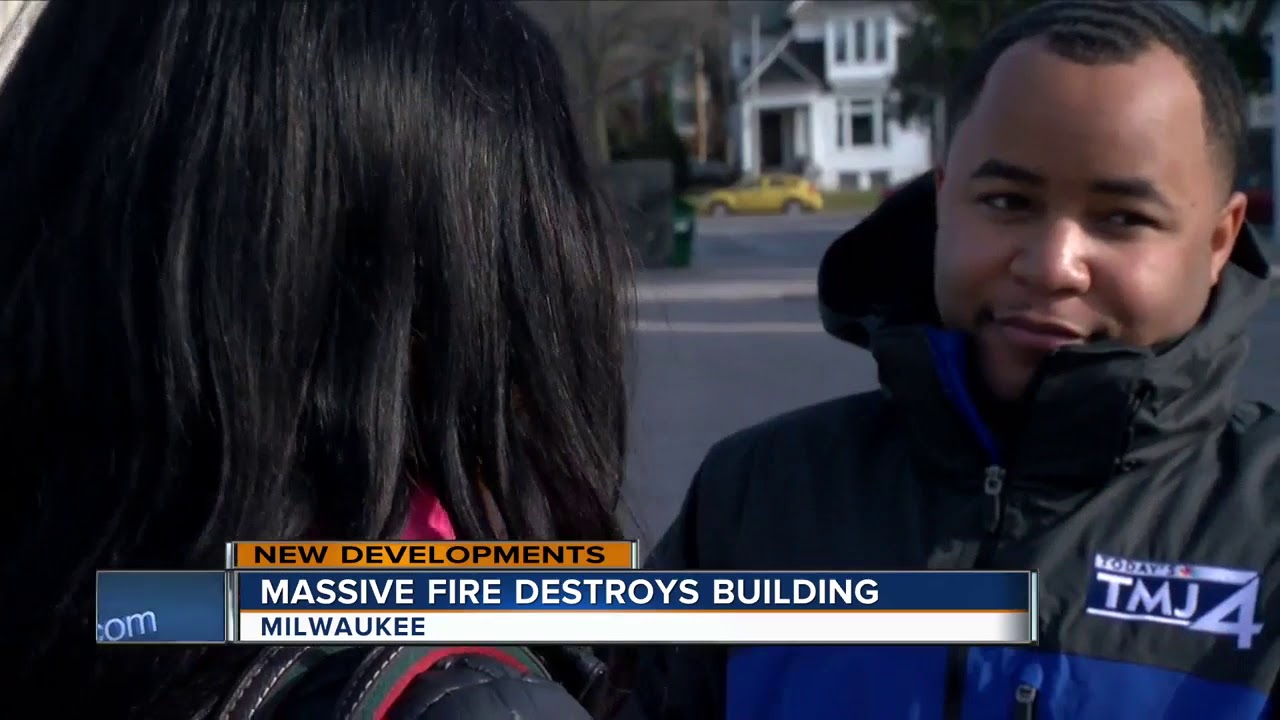 Witnesses awestruck after massive three-story structure fire - YouTube