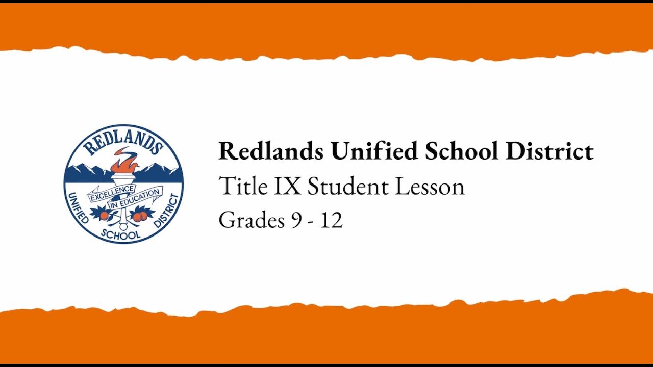 Title IX Student Training Video (High School, Grades 9-12) – Updated ...