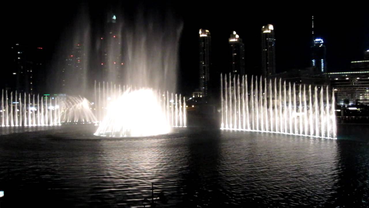 Dubai water show/dancing fountain.Bijan Mortazavi- - YouTube