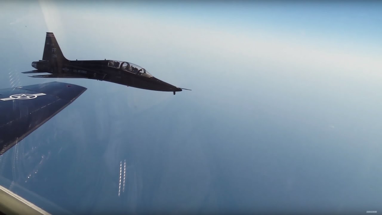 T-38 Talon Flight During Atlantic Trident 2017 - YouTube