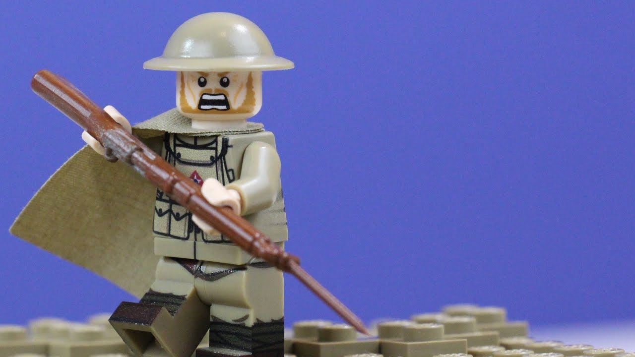 LEGO Battlefield World War 1 Field Gun Outpost Battle Mini MOC - YouTube