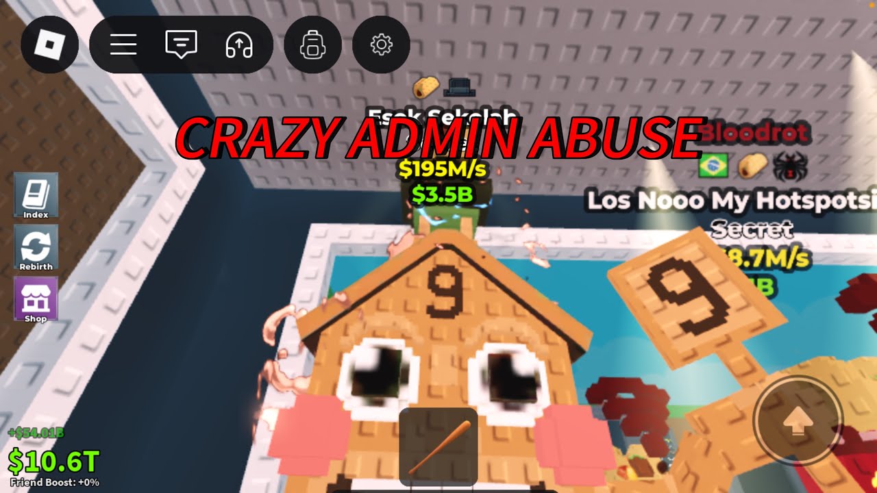 CRAZY ADMIN ABUSE (Lucky block opening at end) - YouTube
