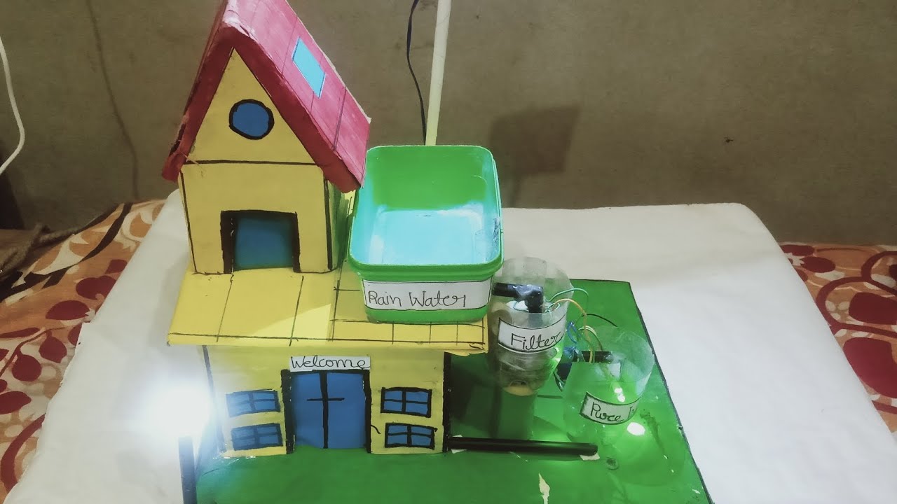 Best science project rainwater harvesting working model. - YouTube