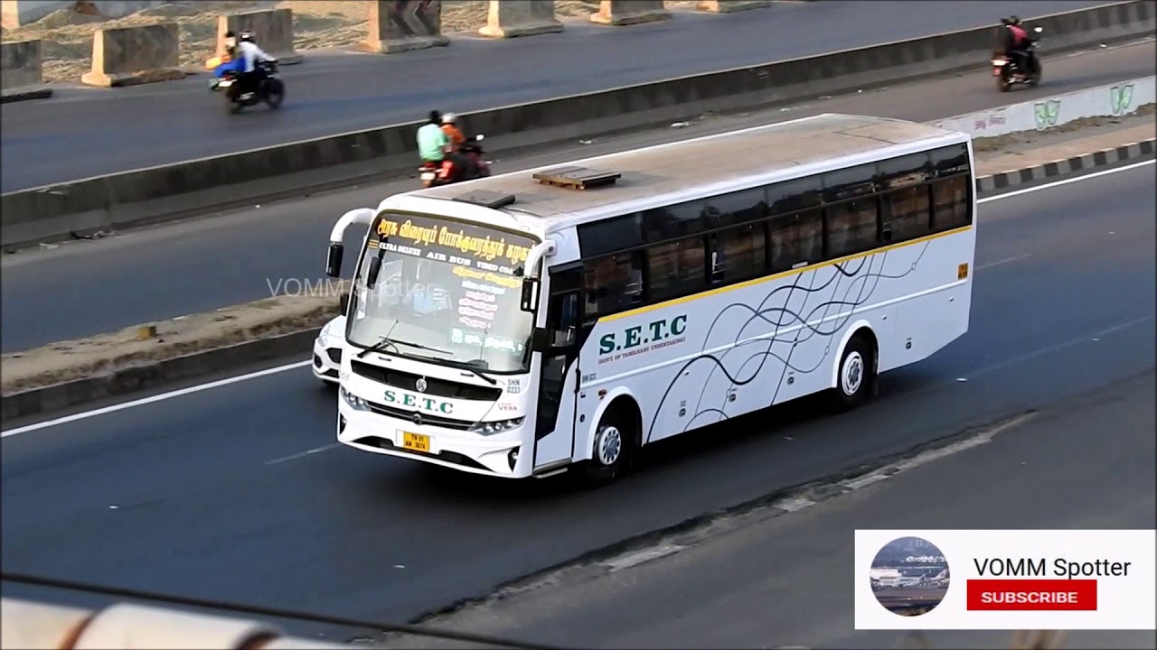 SETC White buses spotted near Poonamalle - YouTube