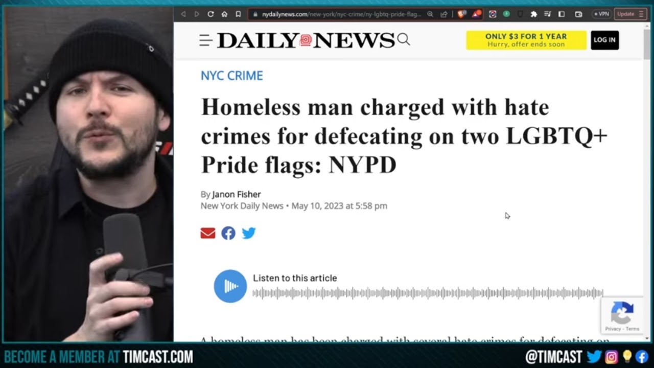 Leftists FURIOUS After Homeless Man CRAPS On Pride Flag DEMAND MAXIMUM leftists-furious-after-homeless-man-craps-on-pride-flag-demand-maximum