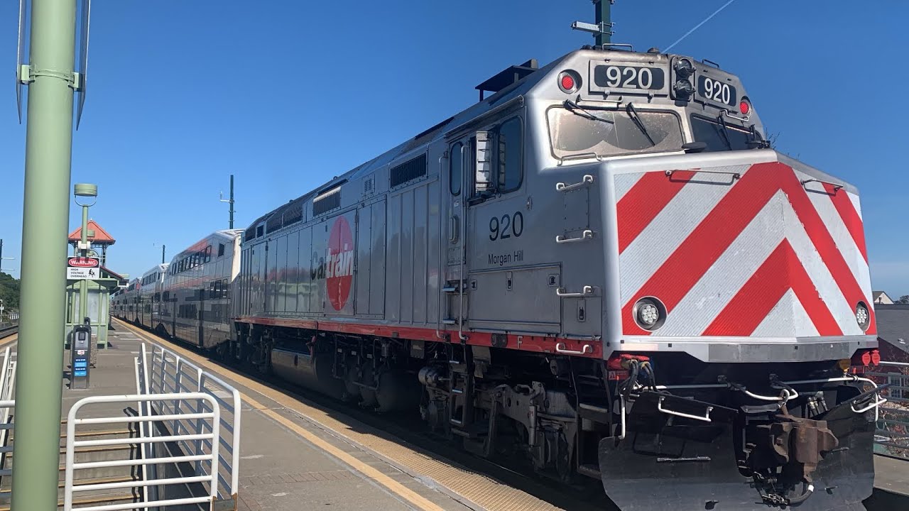 Caltrain Diesels in Belmont, CA - YouTube