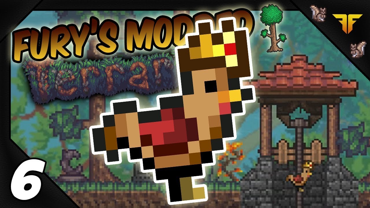 The MIGHTY King Chicken | Fury's Modded Terraria s2e6 - YouTube