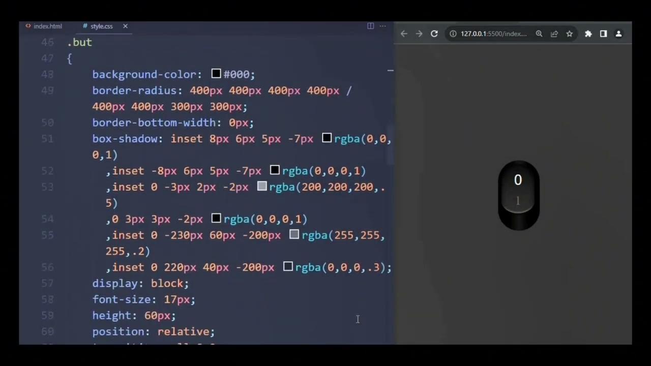 On/OFF 3D switch Button Using Html & CSS UI Design simply and easy - YouTube