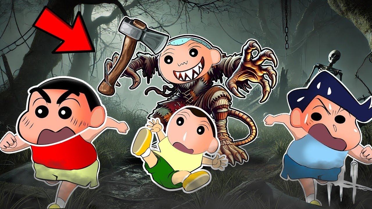 Masao Became The Huntress Killer In DBD 😱🔥 | Shinchan Playing Dead By ...