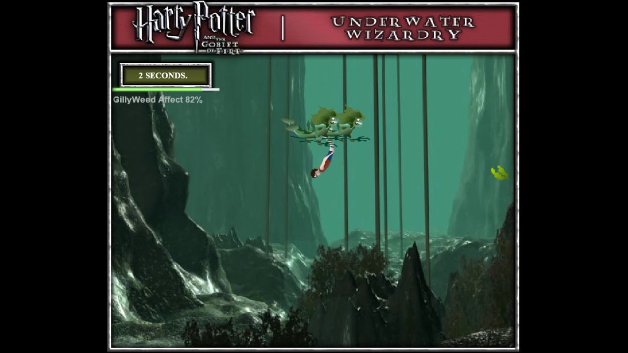 Old Harry Potter Warner Bros. Website Flash Game: Underwater Wizardry ...
