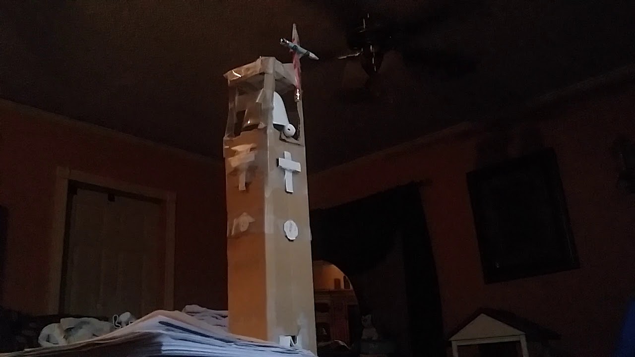 Homemade bell tower with church chimes. - YouTube
