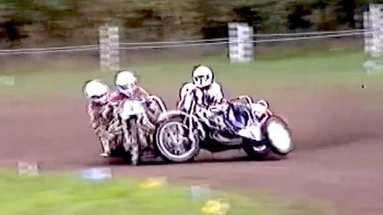 DAVE STEER TRIBUTE 1000cc GRASSTRACK SIDECAR RACER - PART 2 - YouTube