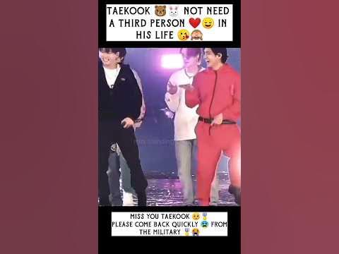🐻🐰Miss you Taekook please come back quickly for military 🎖️😭#shorts #bts #taekook #vkook - YouTube