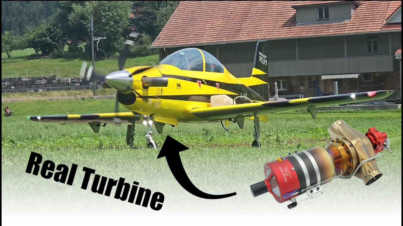 PC 21 xl Sebart King Tech K45TP Turbo Prop - RC Airplane with real ...