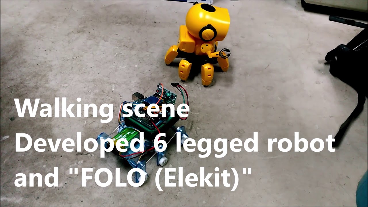 Remote controlled 6 legged walking robot - YouTube
