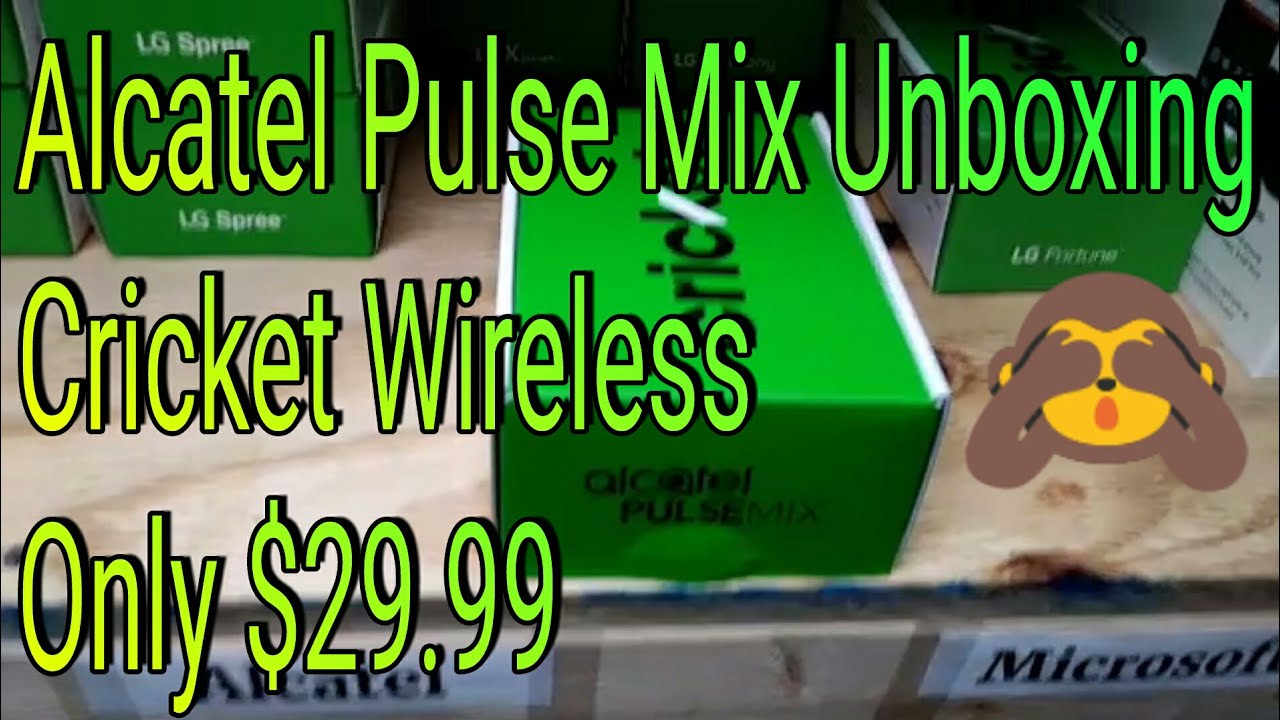 Cricket Wireless Alcatel Pulse Mix Unboxing First Look - YouTube