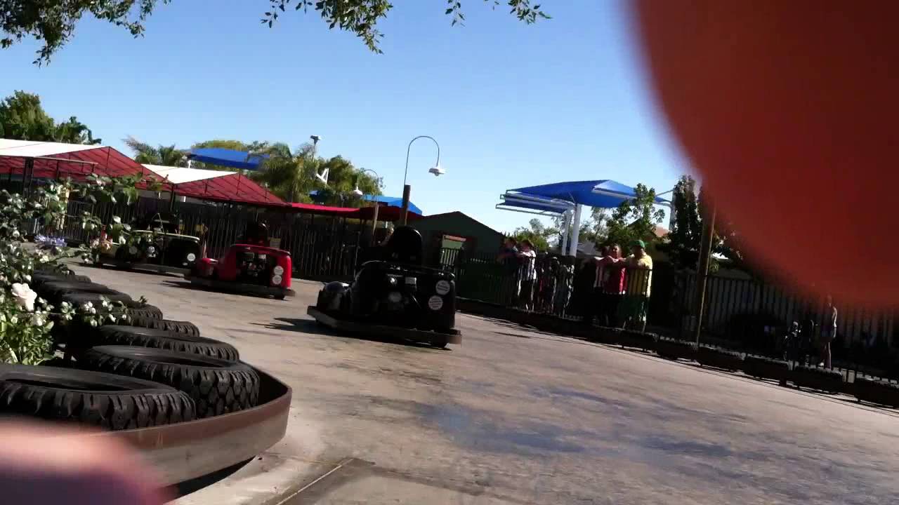 Racing carts at Six Flags Marine World, Vallejo, CA - YouTube