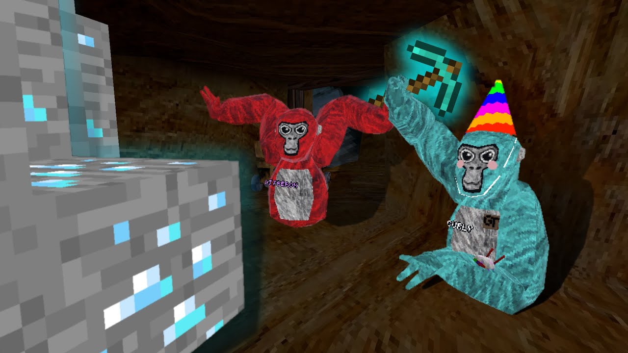 Minecraft sur Gorilla Tag ! | Gorilla Tag - YouTube