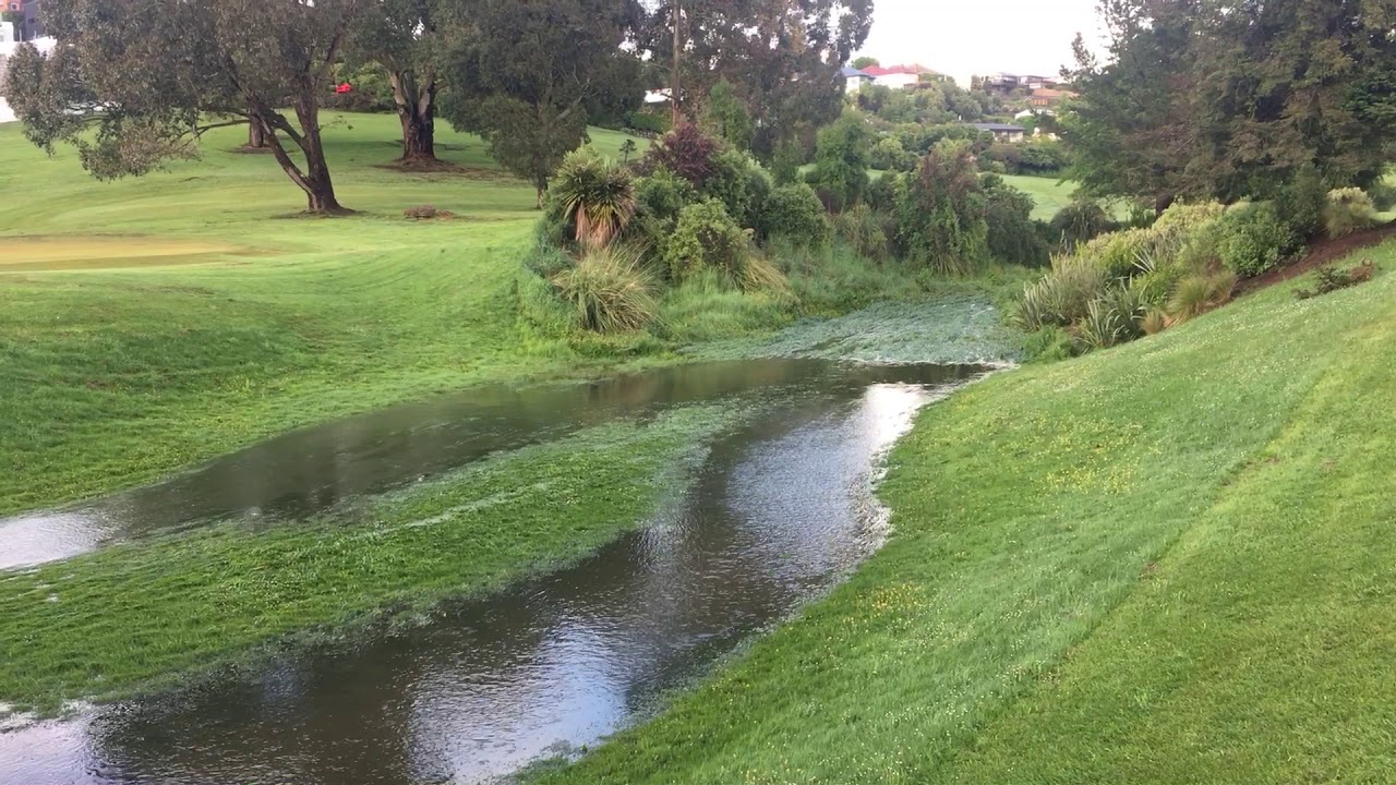 Small stream after heavy rain - YouTube