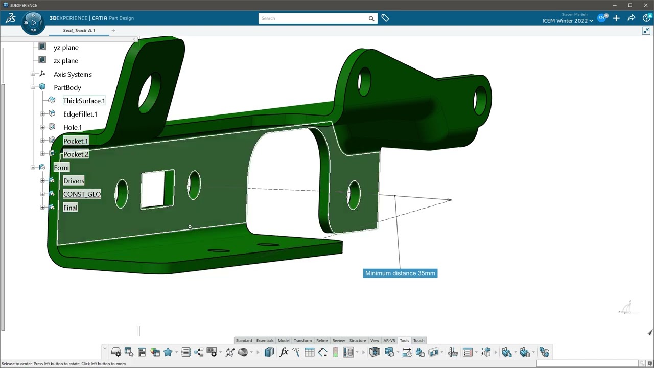CATIA 3DEXPERIENCE 2021: Measure Intro - YouTube
