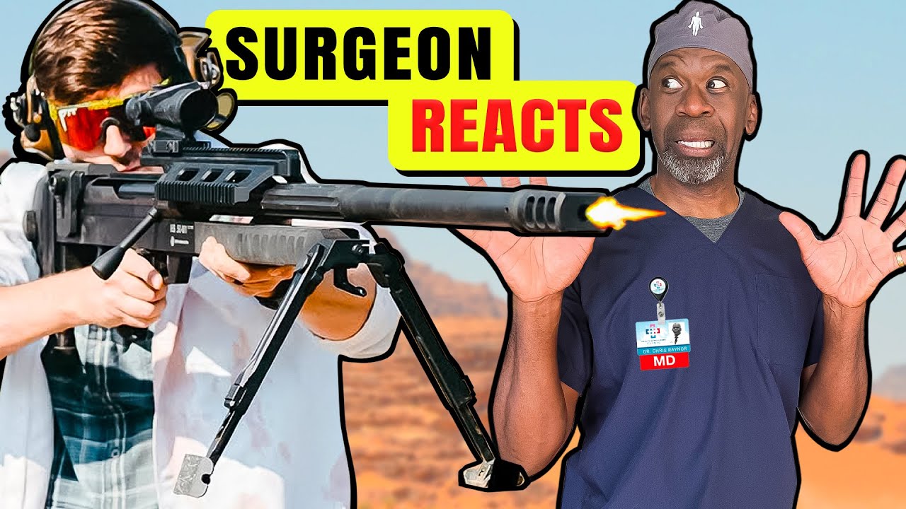 Surgeon Reacts To 50 Cal Explosive Bullets vs Torso Ballistics Anatomy ...