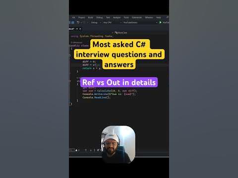 Ref vs Out in C# - complete demo #shorts #coding #csharp #dotnet #webdevelopment - YouTube