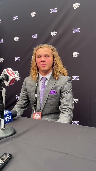 Here’s what I asked Kansas St QB Avery Johnson at Big 12 media day - YouTube