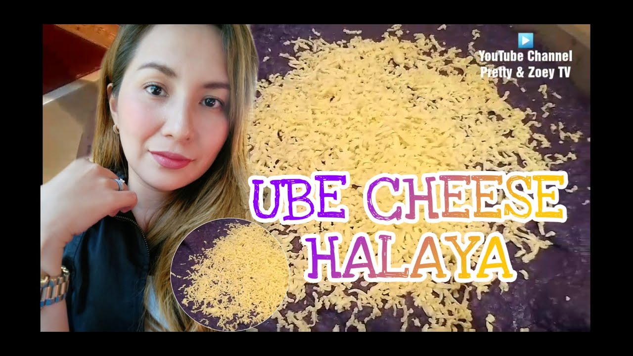 HOW TO MAKE UBE CHEESE HALAYA/CREAMY UBE HALAYA - YouTube