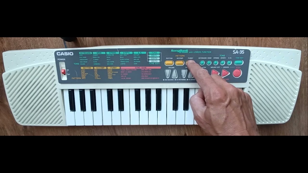 CASIO SA-35 DEMO - YouTube