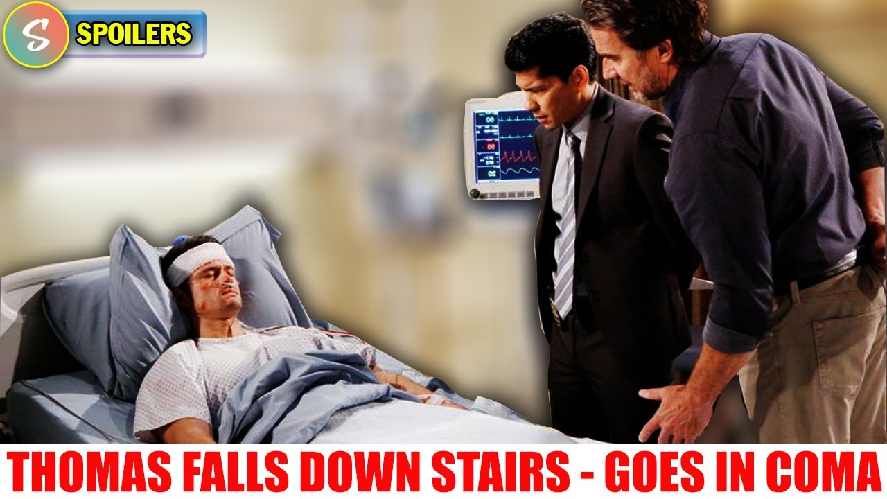 Thomas falls back down the stairs and lands in a coma | Bold and the ...