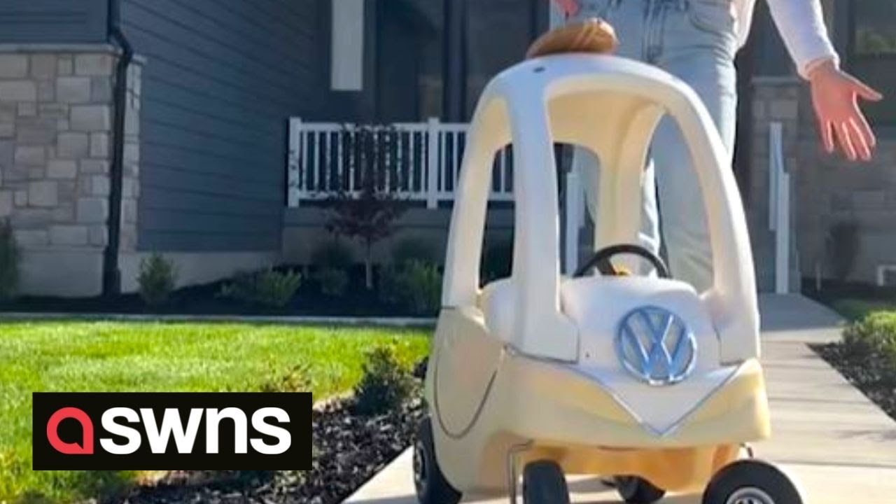 Mum remodels a Little Tikes car into amazing VW van for her daughter ...