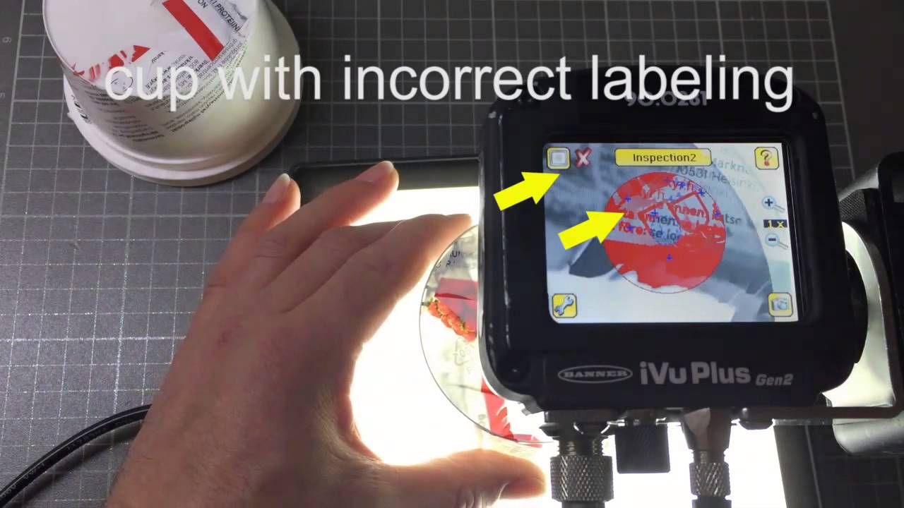 Banner iVu application: incorrect label positioning - YouTube