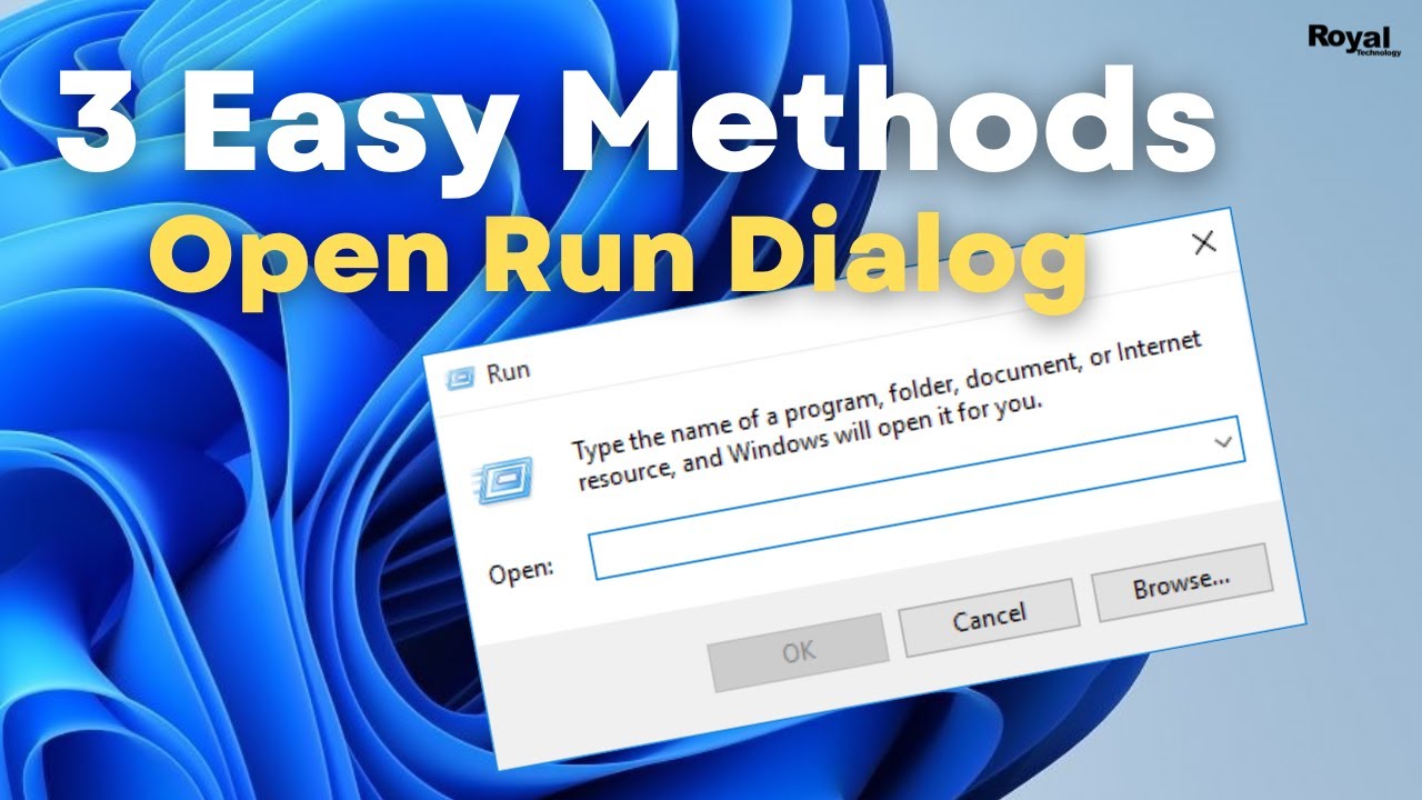 3 Easy Methods To Open Run Dialog Ways To Access Run Command YouTube 3-easy-methods-to-open-run-dialog-ways-to-access-run-command-youtube