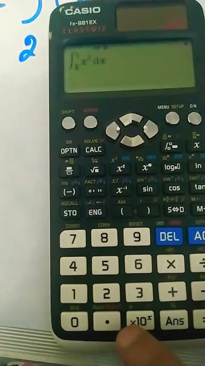 Integration using CASIO fx 991 CLASSWIZ - YouTube