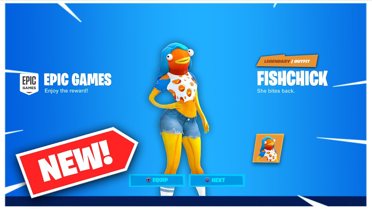 LEAKED *NEW* GIRL FISHSTICK SKIN IN FORTNITE SEASON 4!! - YouTube