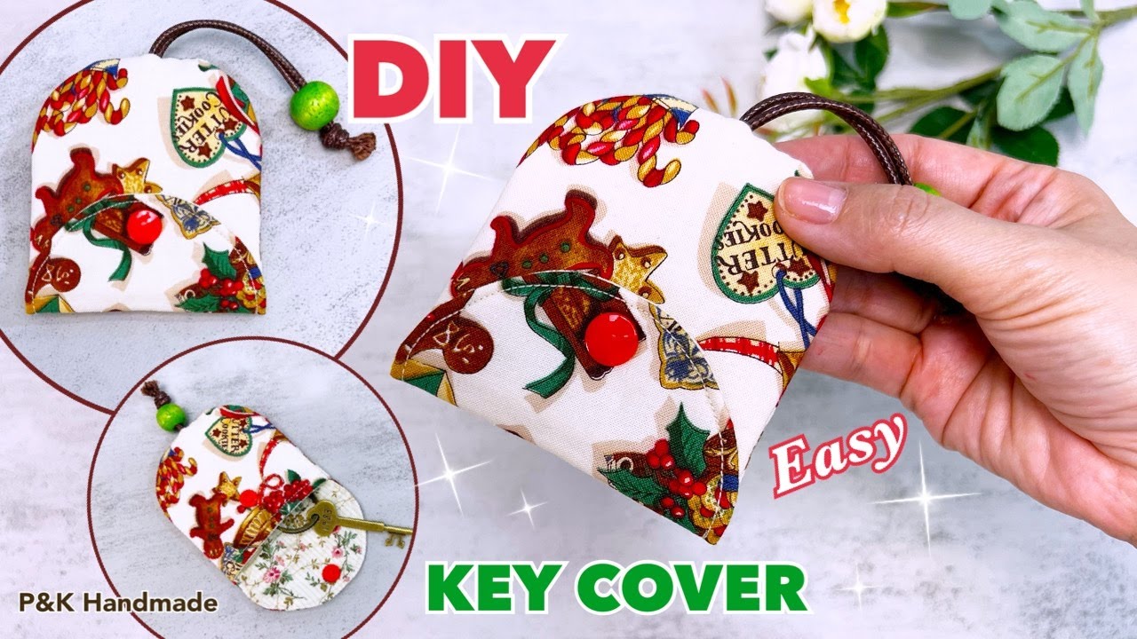 Easy To Make Cute Keychain💖How to make Key Cover & Keychain | Easy ...