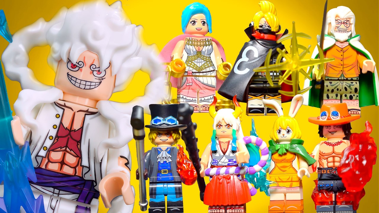 LEGO One Piece | Nika Luffy | Stealth Black | Nefertari | Sabo | Ace ...