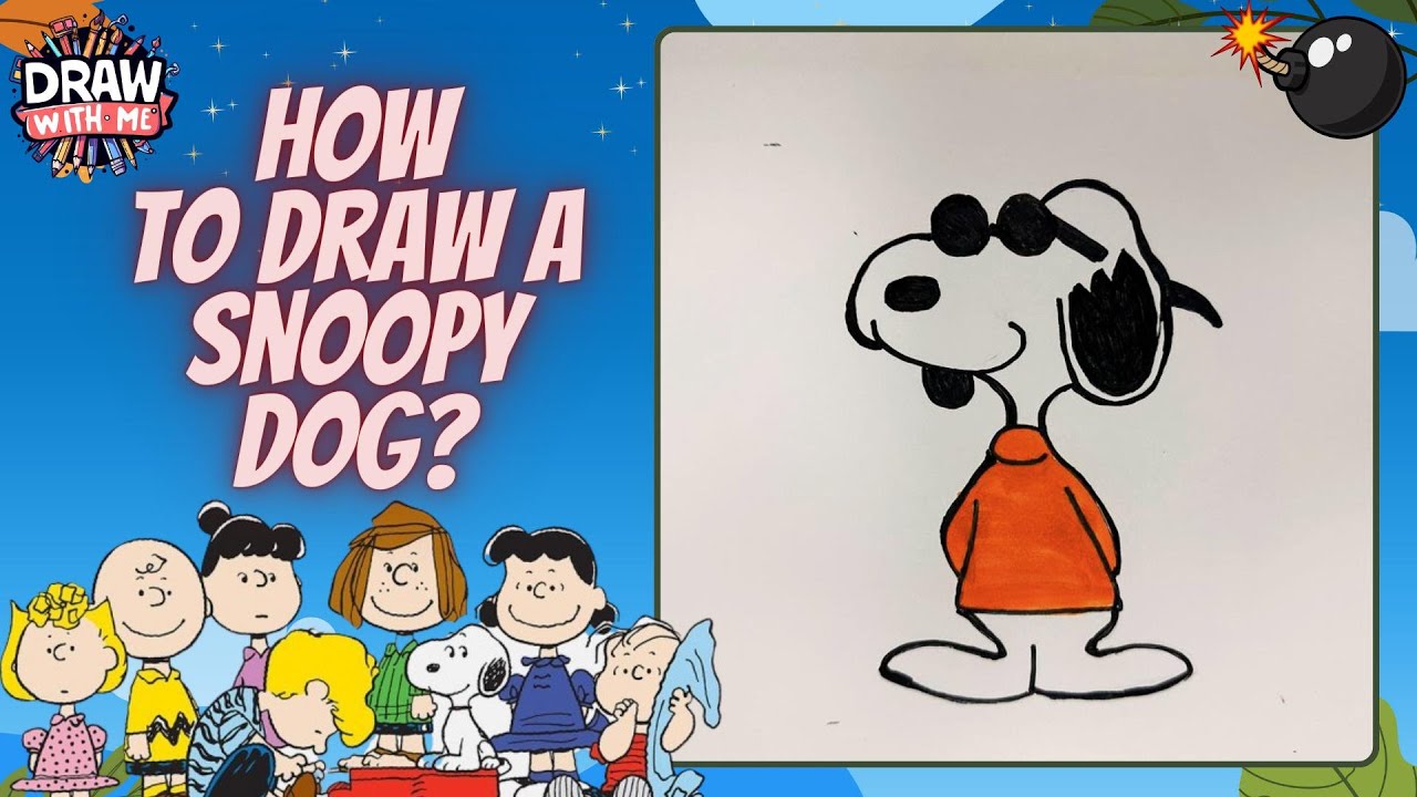 How to Draw Snoopy | Easy And Cute #snoopy #snoopydrawing - YouTube