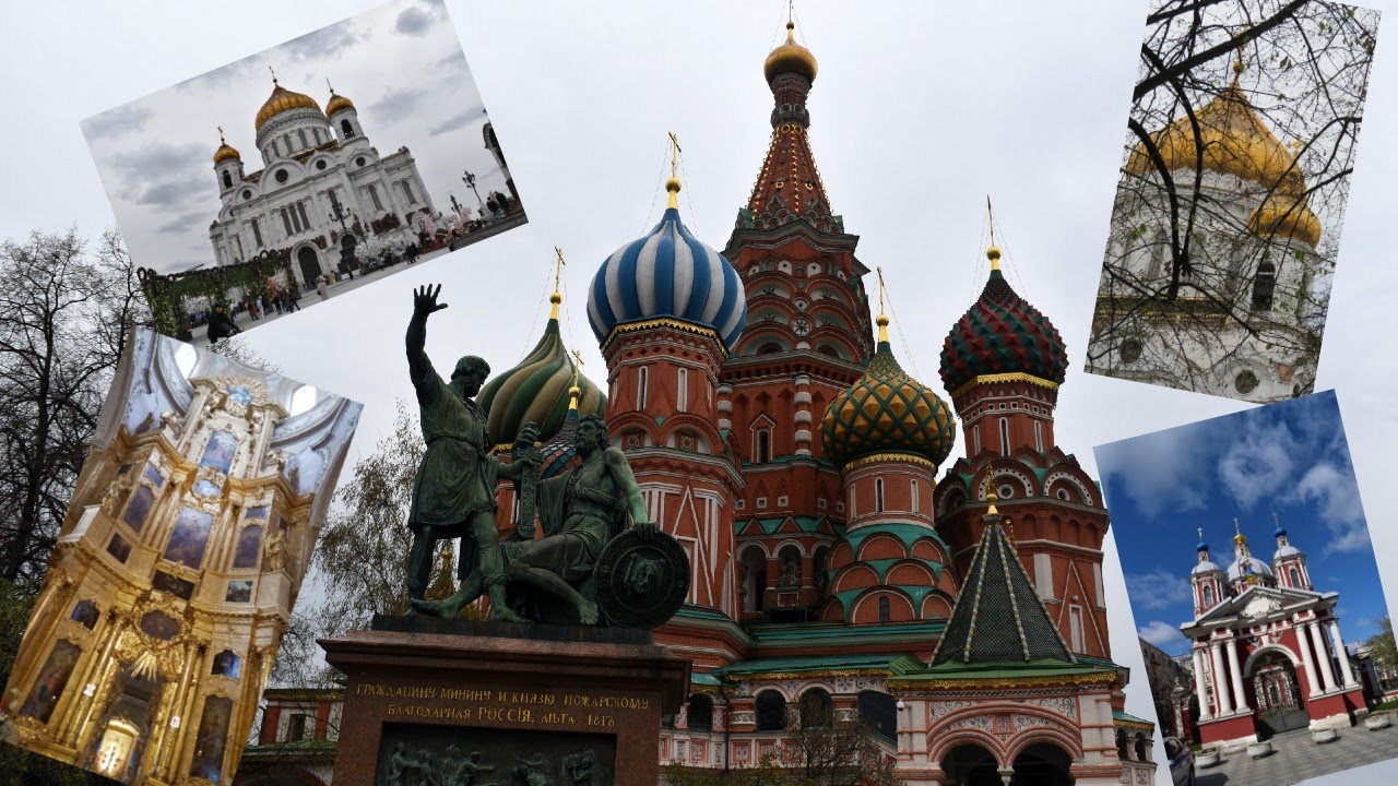 BEAUTIFUL CATHEDRALS & CHURCHES IN MOSCOW RUSSIA || BEST CHURCHES TO ...