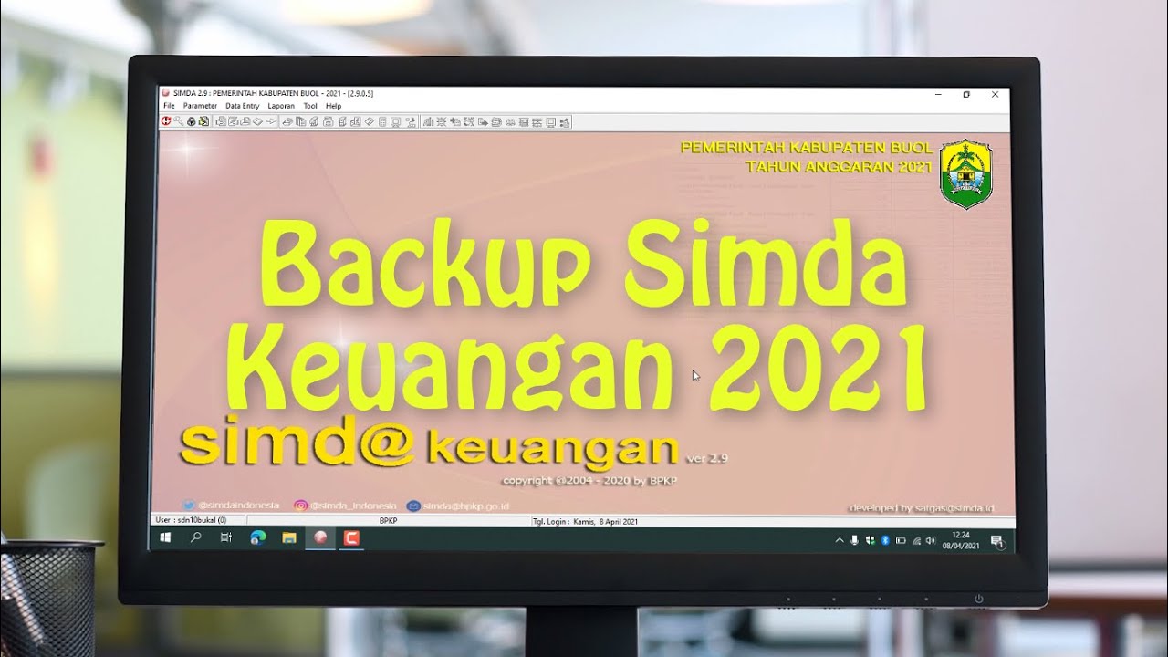 Cara Backup Data SIMDa Keuangan 2021 - YouTube
