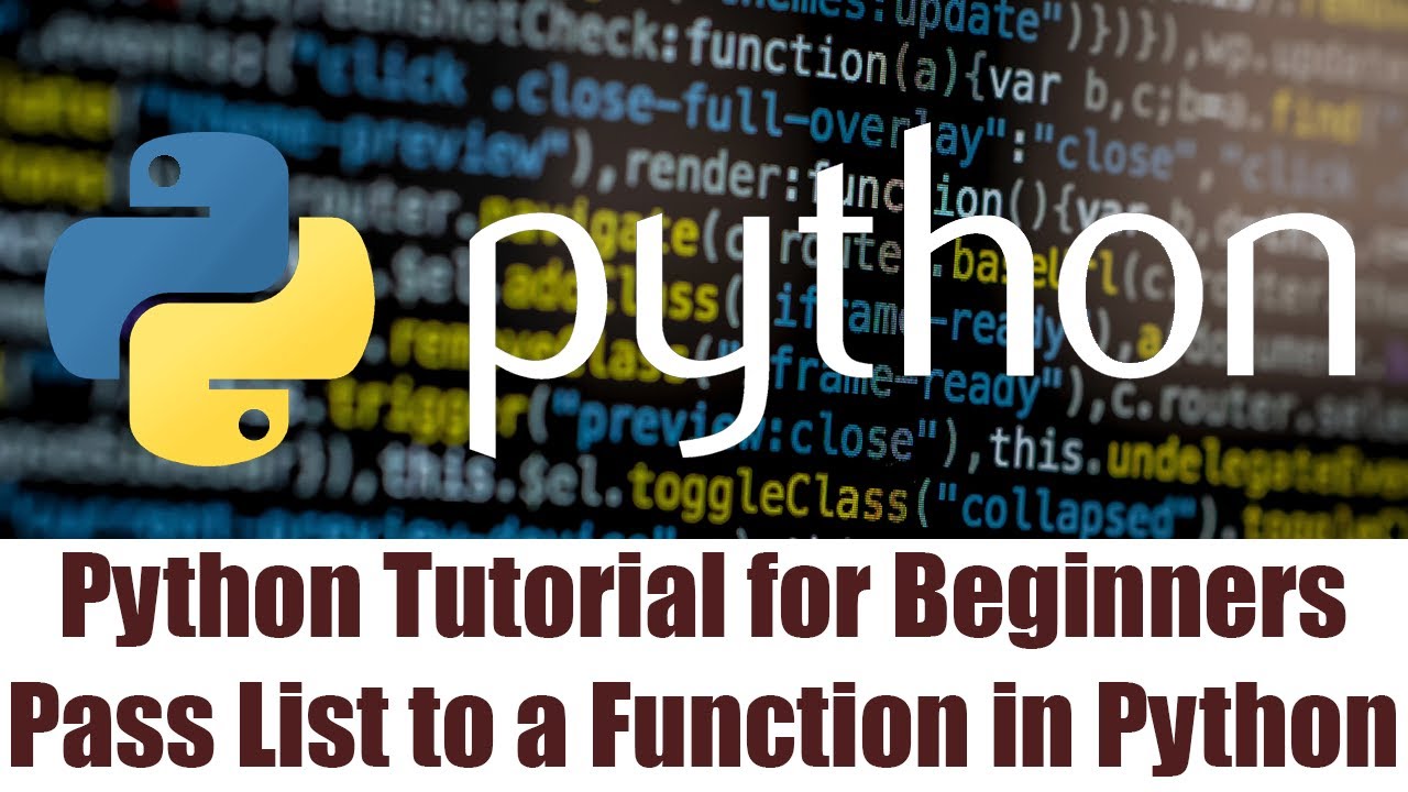 29 Harnessing The Power Of Lists Passing Lists To Functions In Python