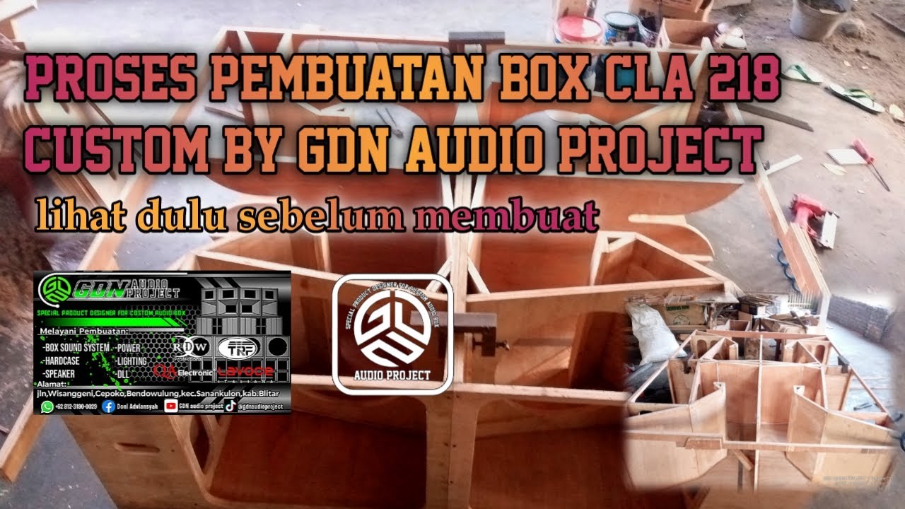 Proses pembuatan box cla 18inch single - YouTube
