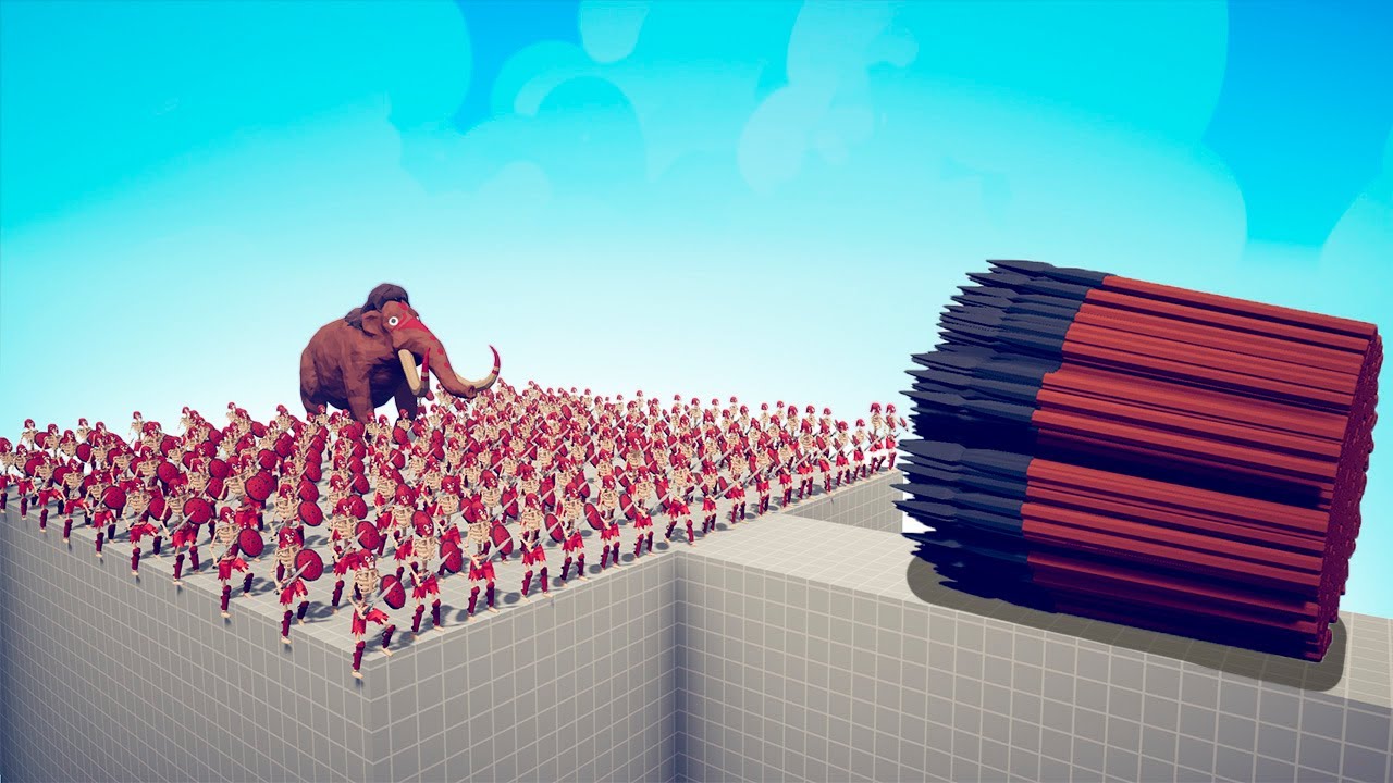100x SKELETON + MAMMOTH vs EVERY GOD - TABS | Totally Accurate Battle ...
