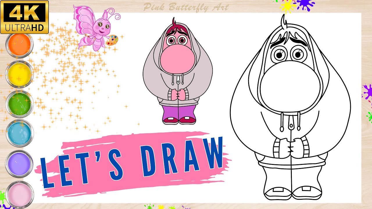 Embarrassment from movie Inside Out 2 Drawing and Coloring Animations ...