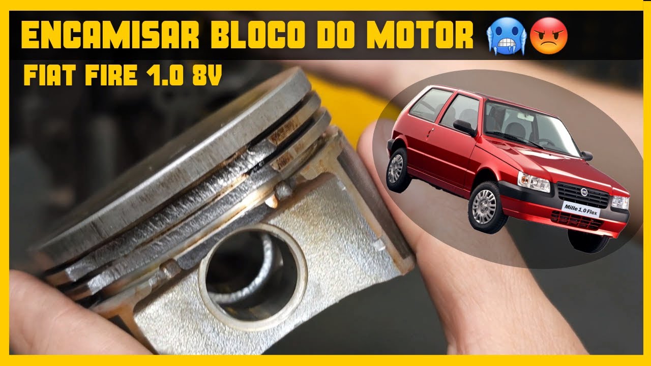 ENCAMISAMENTO DO MOTOR FIAT FIRE 1.0 8V!!! PODE ENCAMISAR UM CILINDRO ...