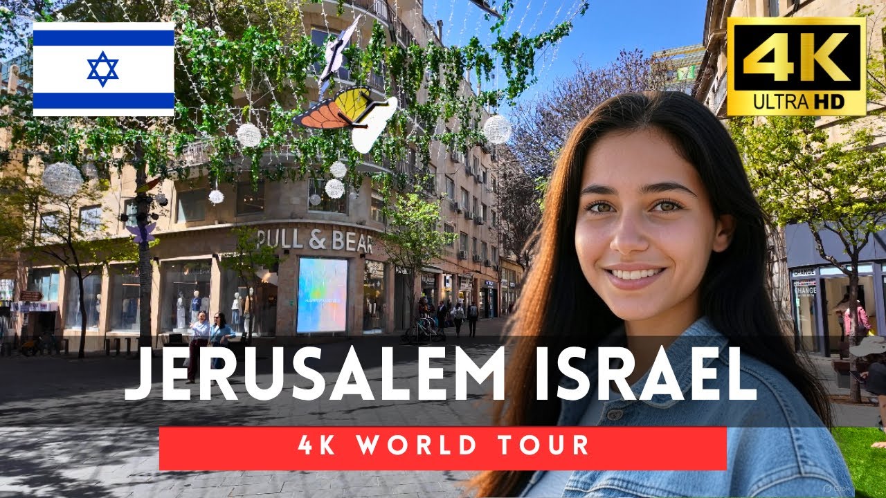 Israel walking tour - 3 hours Jerusalem downtown walk 4k 60fps - YouTube