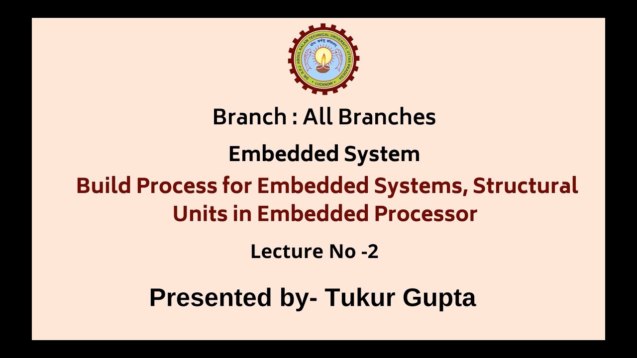 Embedded System | AKTU Digital Education - YouTube