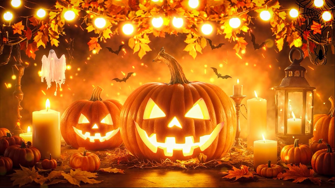 Relaxing Halloween Music 🎃 Halloween Jack-O'-Lanterns 👻 Spooky ...