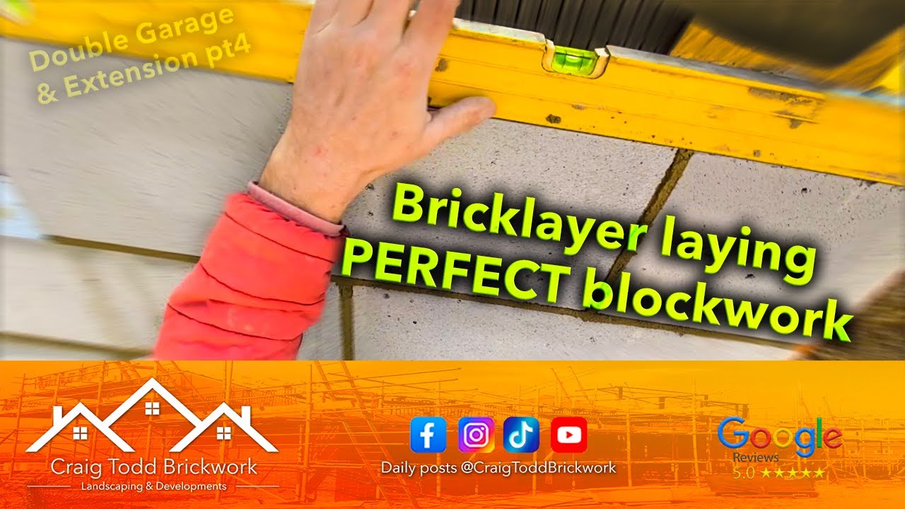 Look how he did that 😲 Bricklayer POV bricks/ blocks #bricklaying # ...
