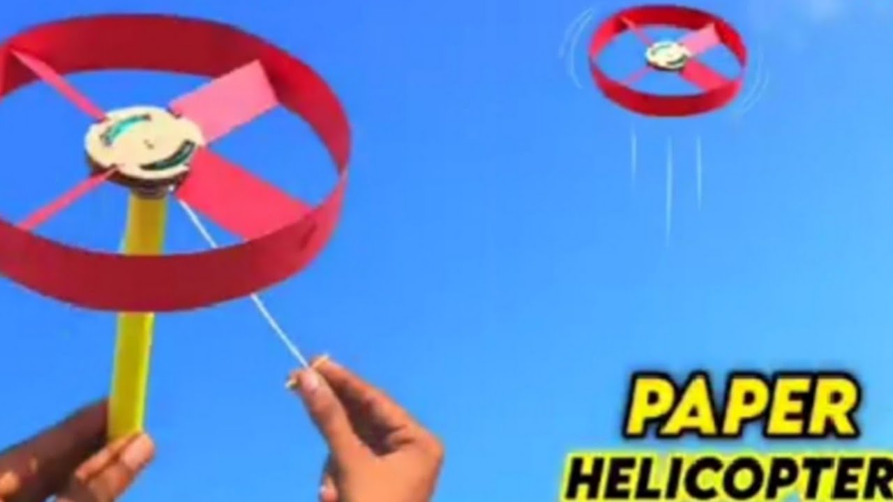 Easy Paper Helicopter 🚁, how to make Circle helicopter , how to make ...